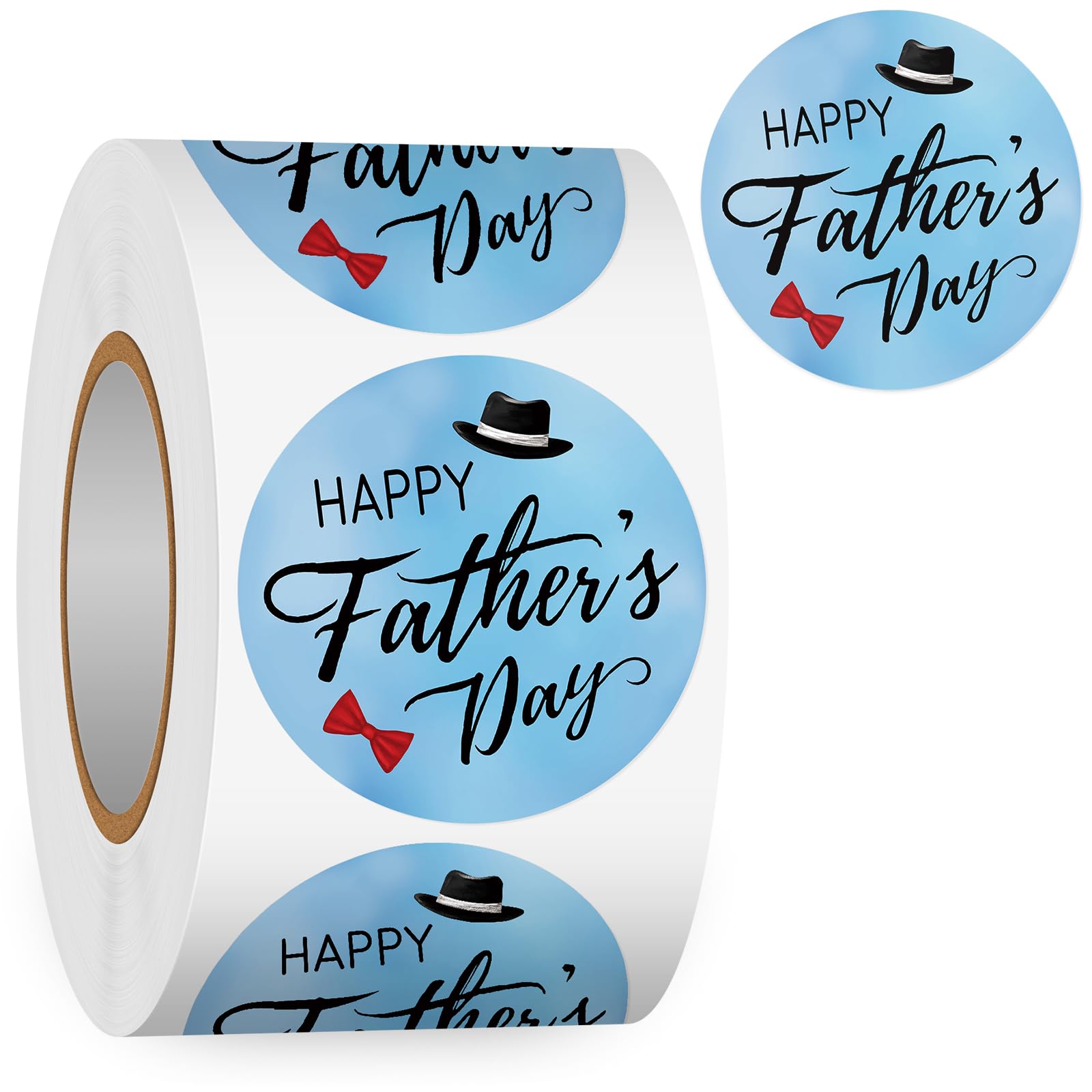 Amazon.com: Happy Father's Day Label Stickers Roll, 500 PCS Father's ...