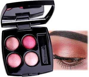 4 Color Pink Brown Eyeshadow Palette Make-Up Palettes With Mirror ...
