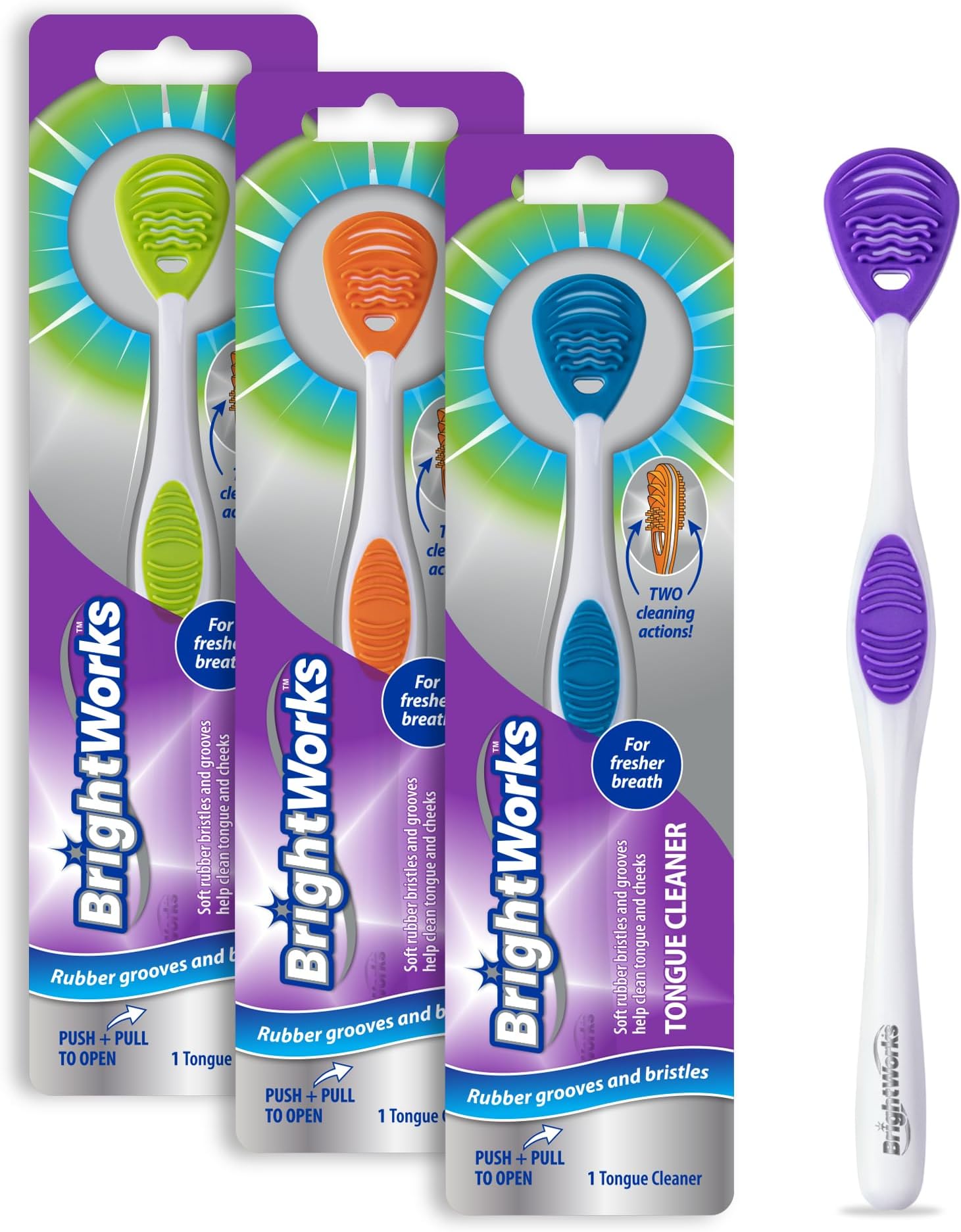 Amazon.com : Lindo Eco-Friendly Tongue Cleaners, Tongue Scrapers, Oral ...