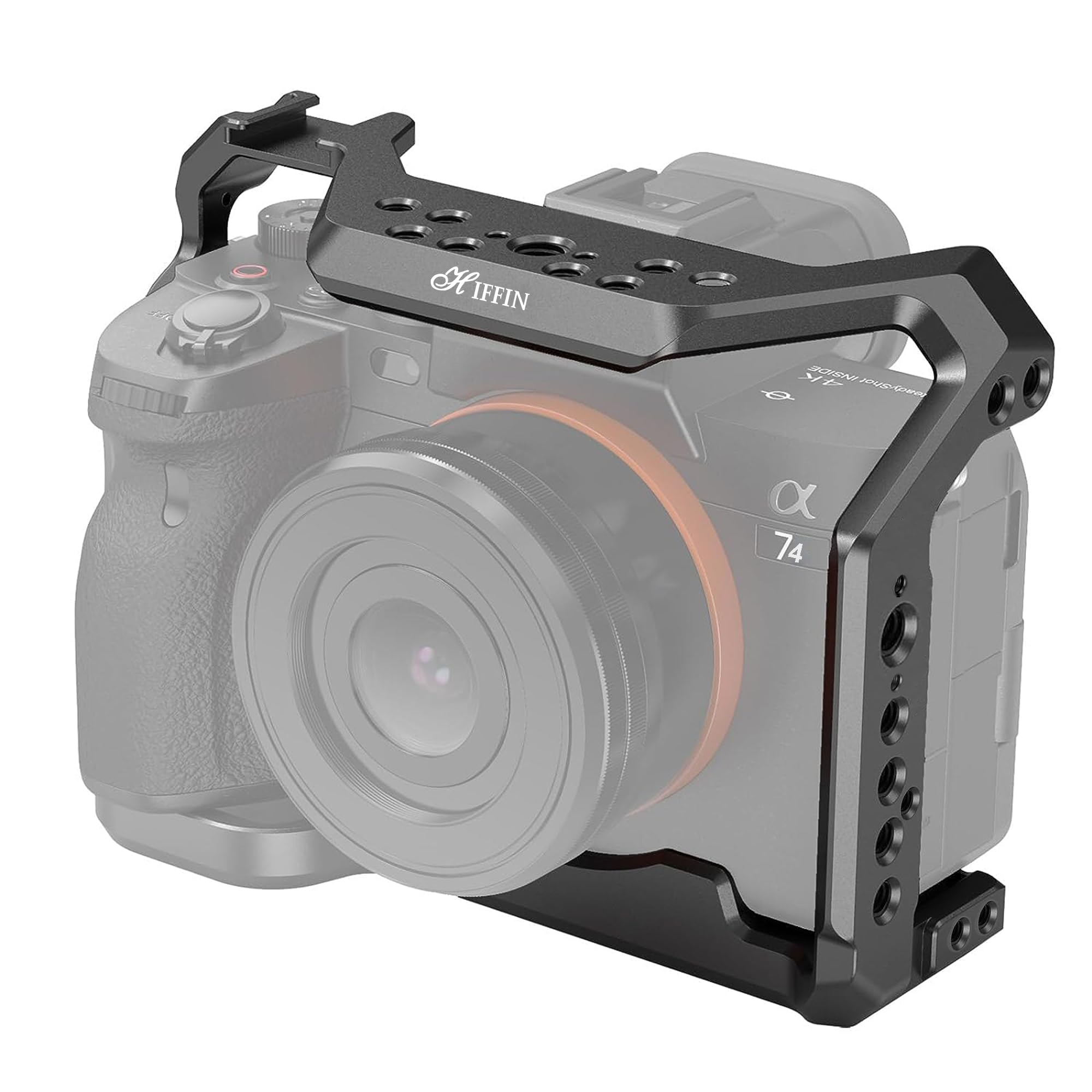 HIFFIN A7R3 Metal Cage for A7S3, A7M3, A9 Built-in Quick Release Plate ...