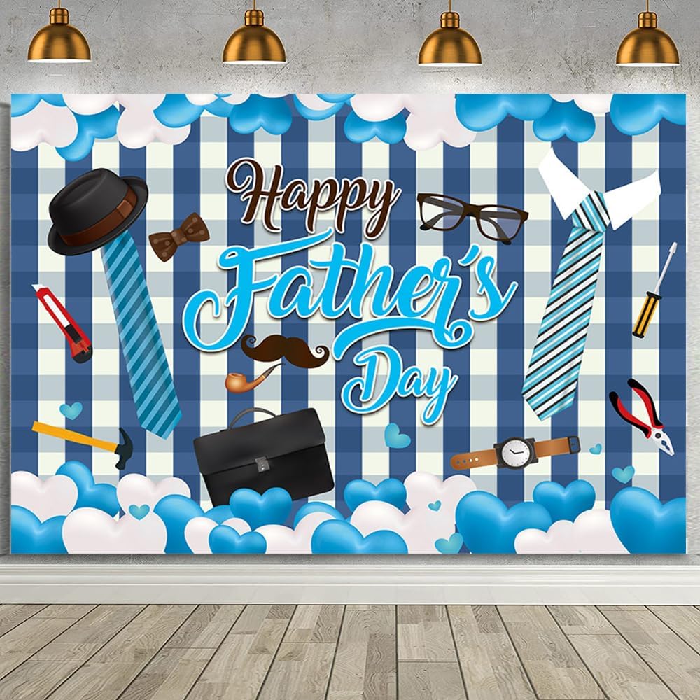 Amazon.com : MEHOFOND 7x5ft Father's Day Backdrop Happy Fathers Day ...