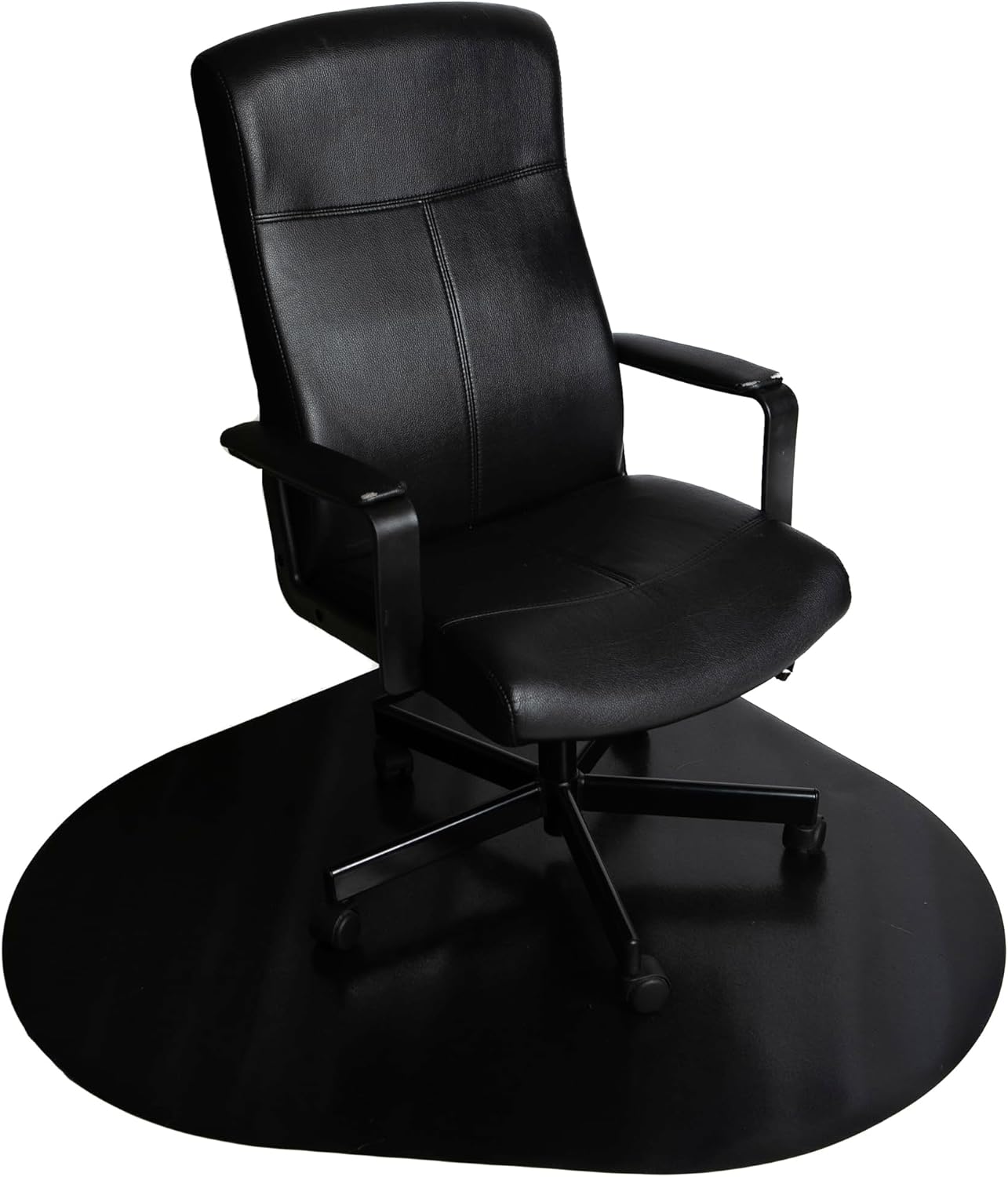 Amazon.com : DESKU Rounded Triangle Desk Chair Mat – Heavy-Duty PVC ...