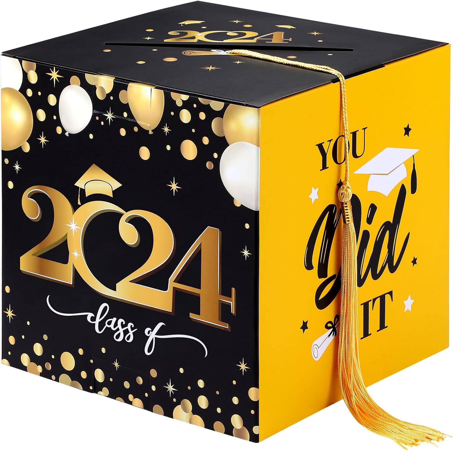 Amazon.com: PRETYZOOM Graduation Card Boxes Congrats Class of 2024 You ...