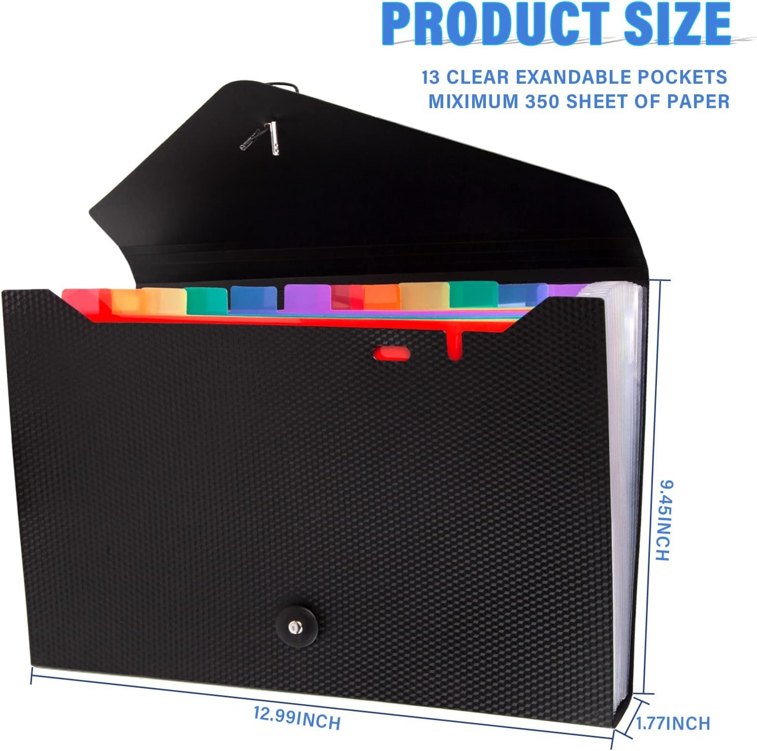 Snapklik.com : Accordion File Organizer, 13 Pockets Expanding File ...