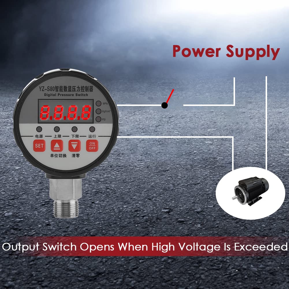 Snapklik.com : Digital Pressure Controller, Relay Output Durable ...