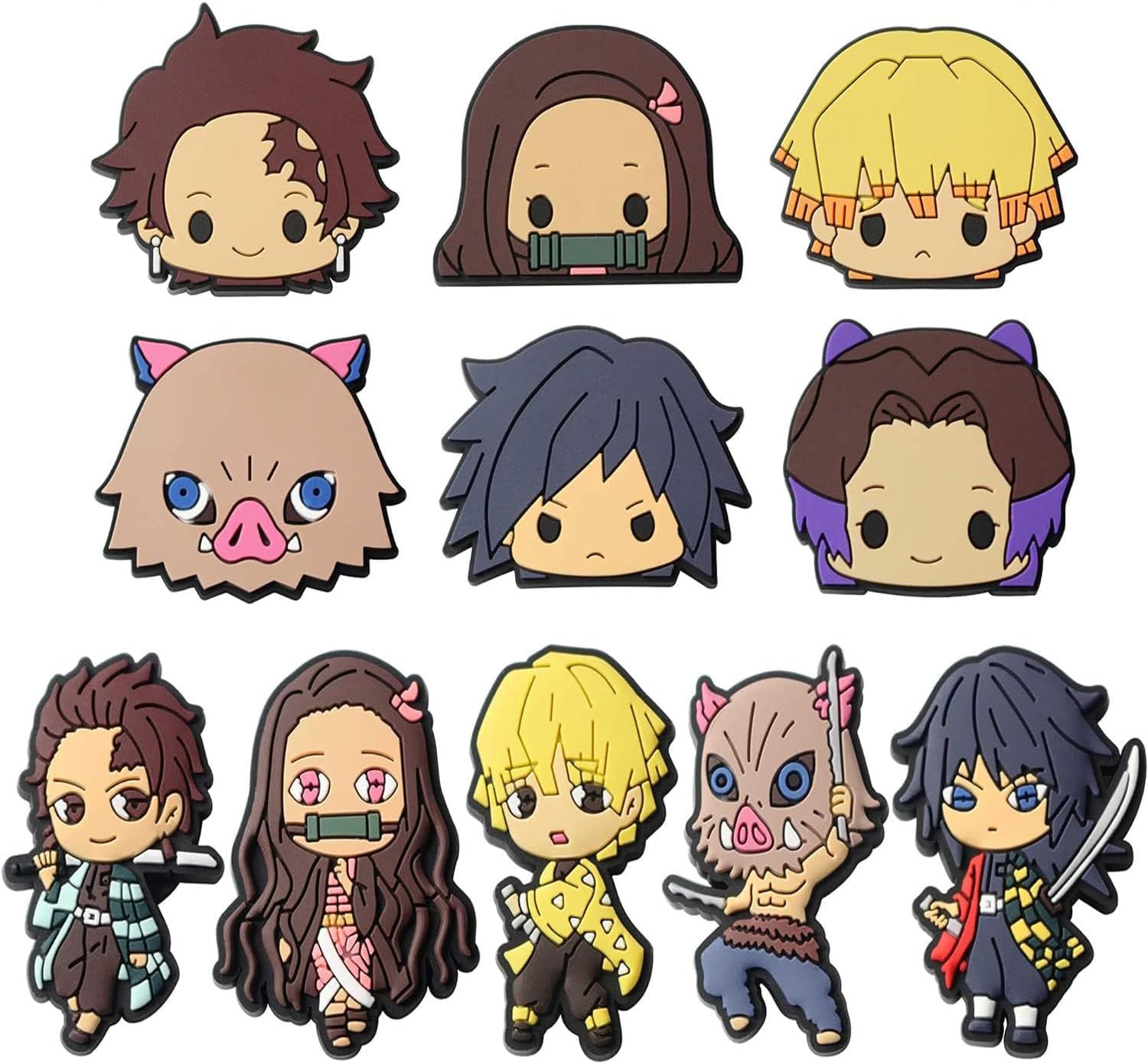 Amazon.com: NVVBIK 11Pcs Japanese Anime Cute Kawaii Refrigerator ...