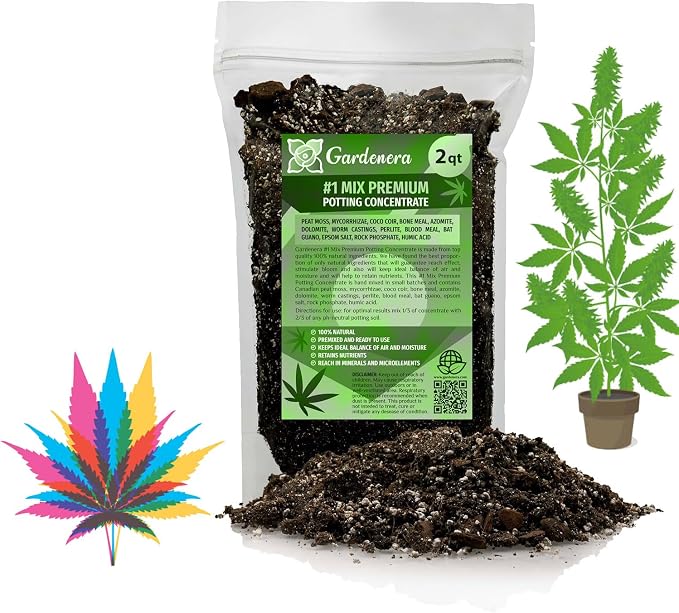 Amazon.com : Gardenera Organic Autoflower Plants Potting Soil Mix ...