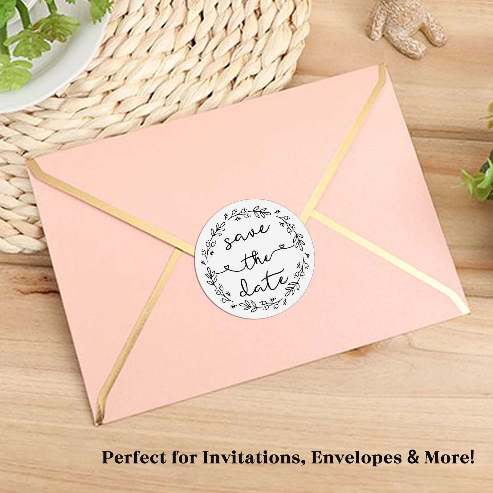 Snapklik.com : 120 X Save The Date Stickers, Wedding Labels, Wedding ...