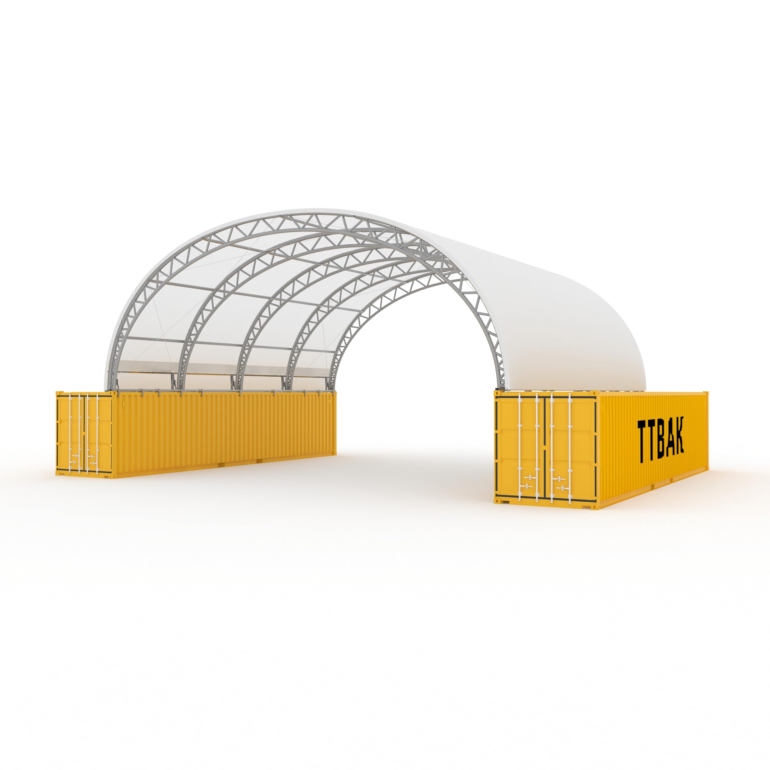 Amazon.com : Shipping Container Roof Kit 40'x40'x15' Shipping Container ...