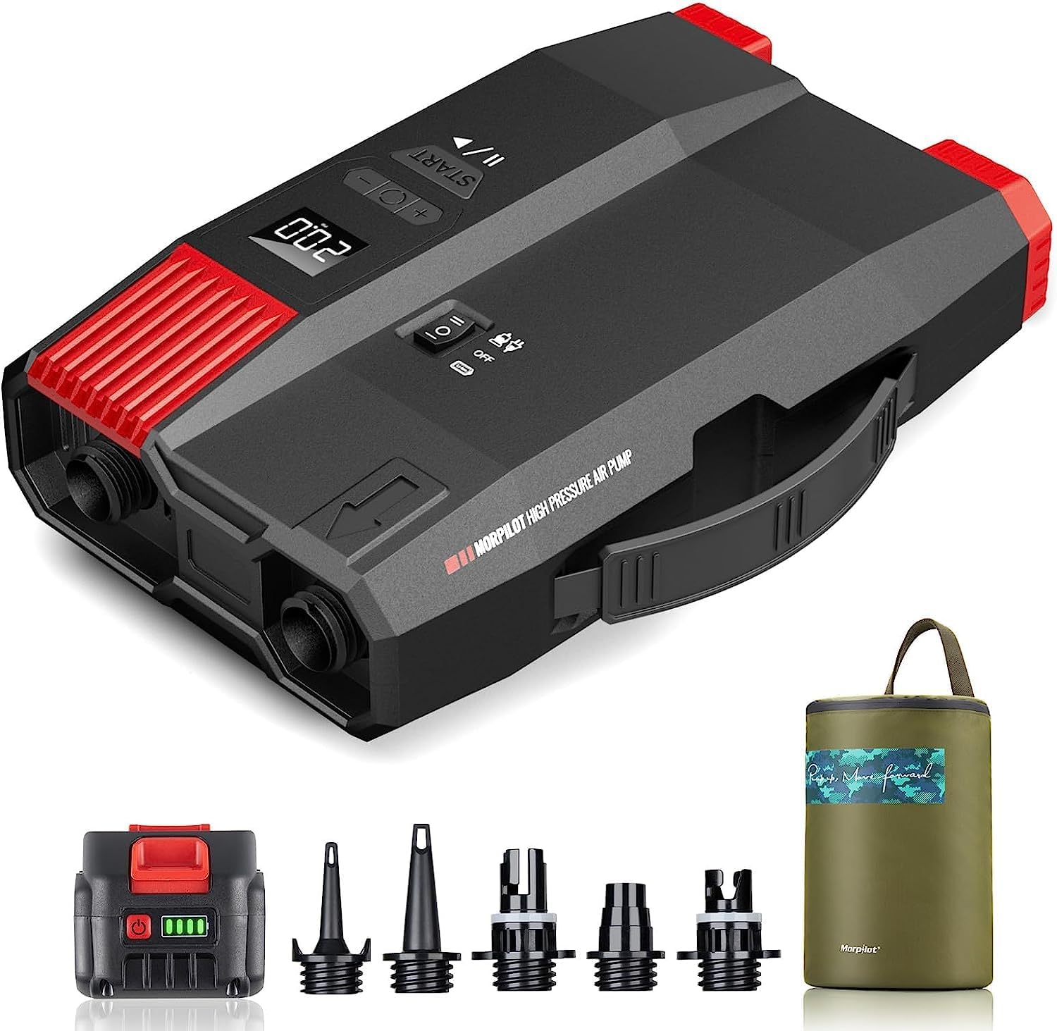 Amazon.com : Morpilot 20PSI SUP Pump Rechargeable - Cordless Inflator ...