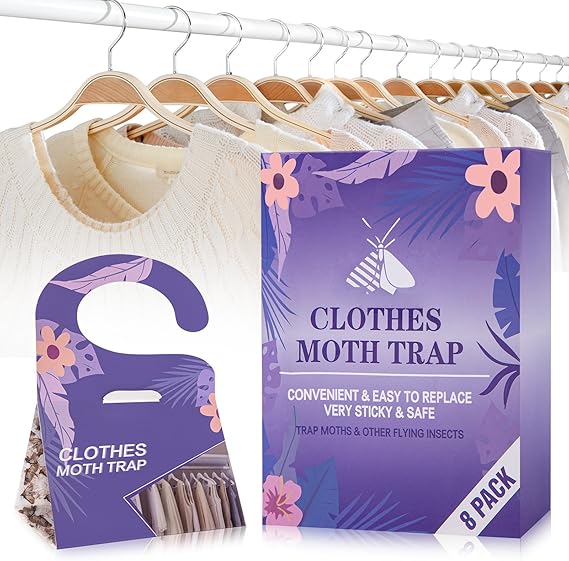 Amazon.com : Clothing Moth Traps 8-Pack, Pheromone Sticky Traps for ...