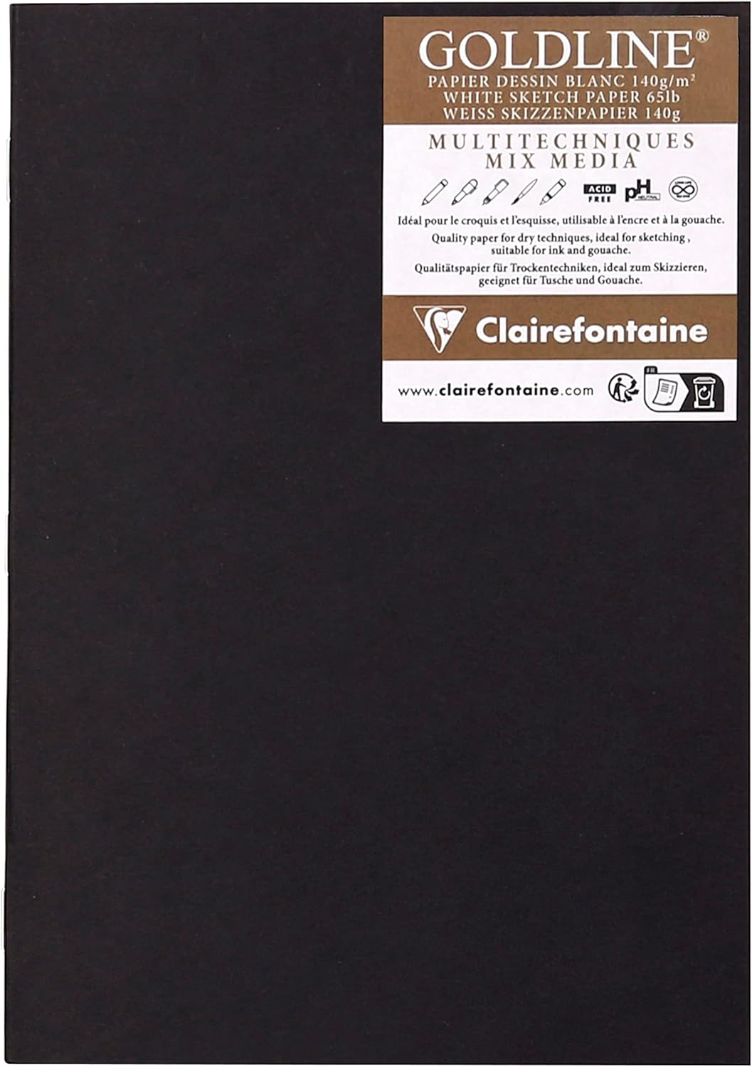 Clairefontaine 975524C Carnet Piqué Goldline - 20 Feuilles Papier ...