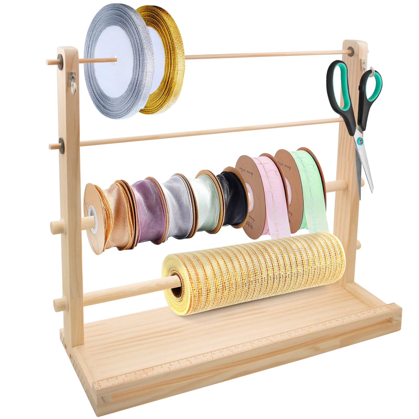 Amazon.com: Ribbon Spool Storage Rack, Sewing Thread Holder Organizer ...