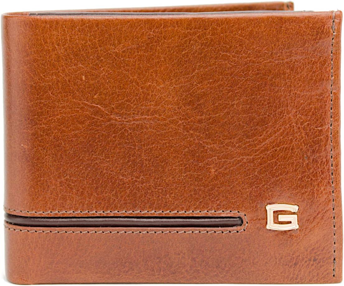 Amazon.com: GIUDI Men`s Wallet Leather Cognac : Clothing, Shoes & Jewelry
