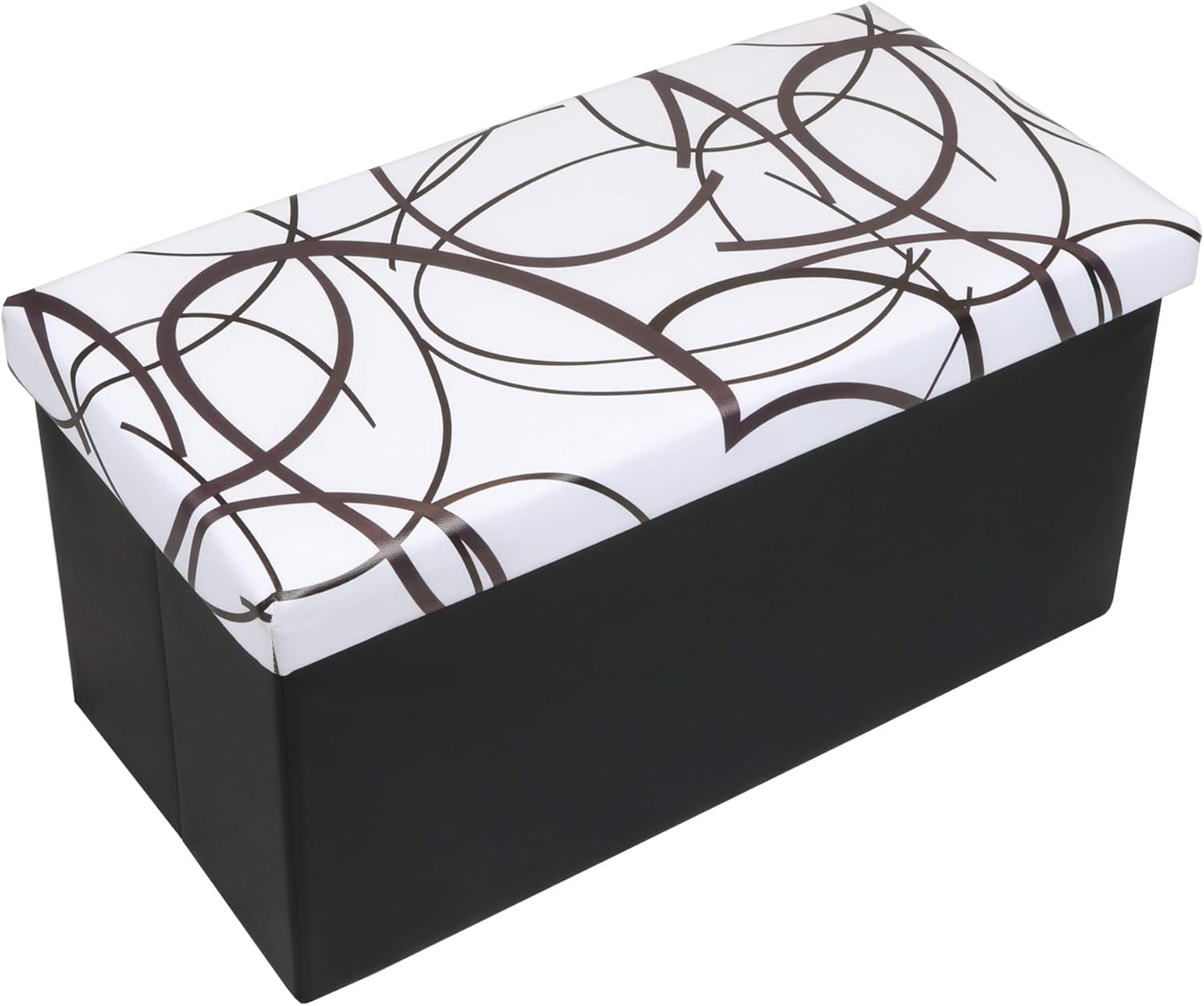 Amazon.com: Otto & Ben Folding Toy Box Chest with Memory Foam Seat Faux ...