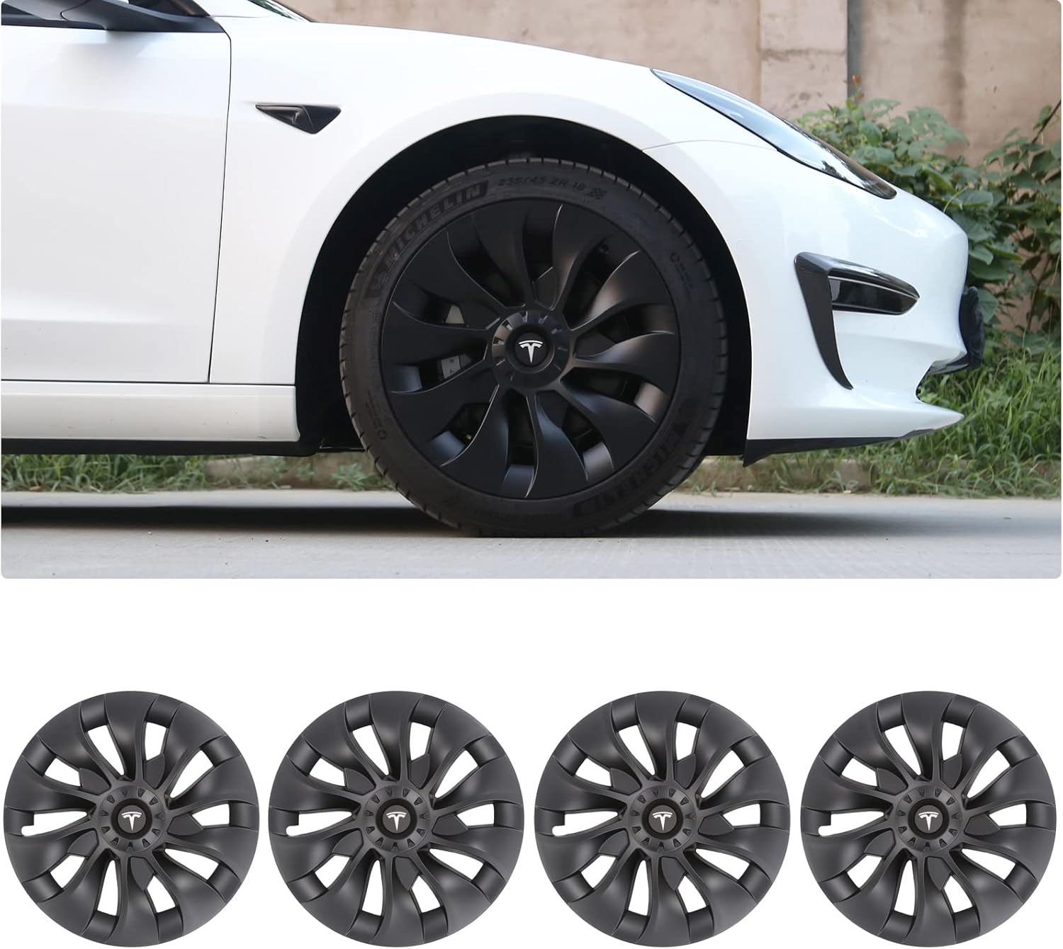 18-Inch Aero Wheel Covers Hubcap for Tesla Model 3, Nepal | Ubuy