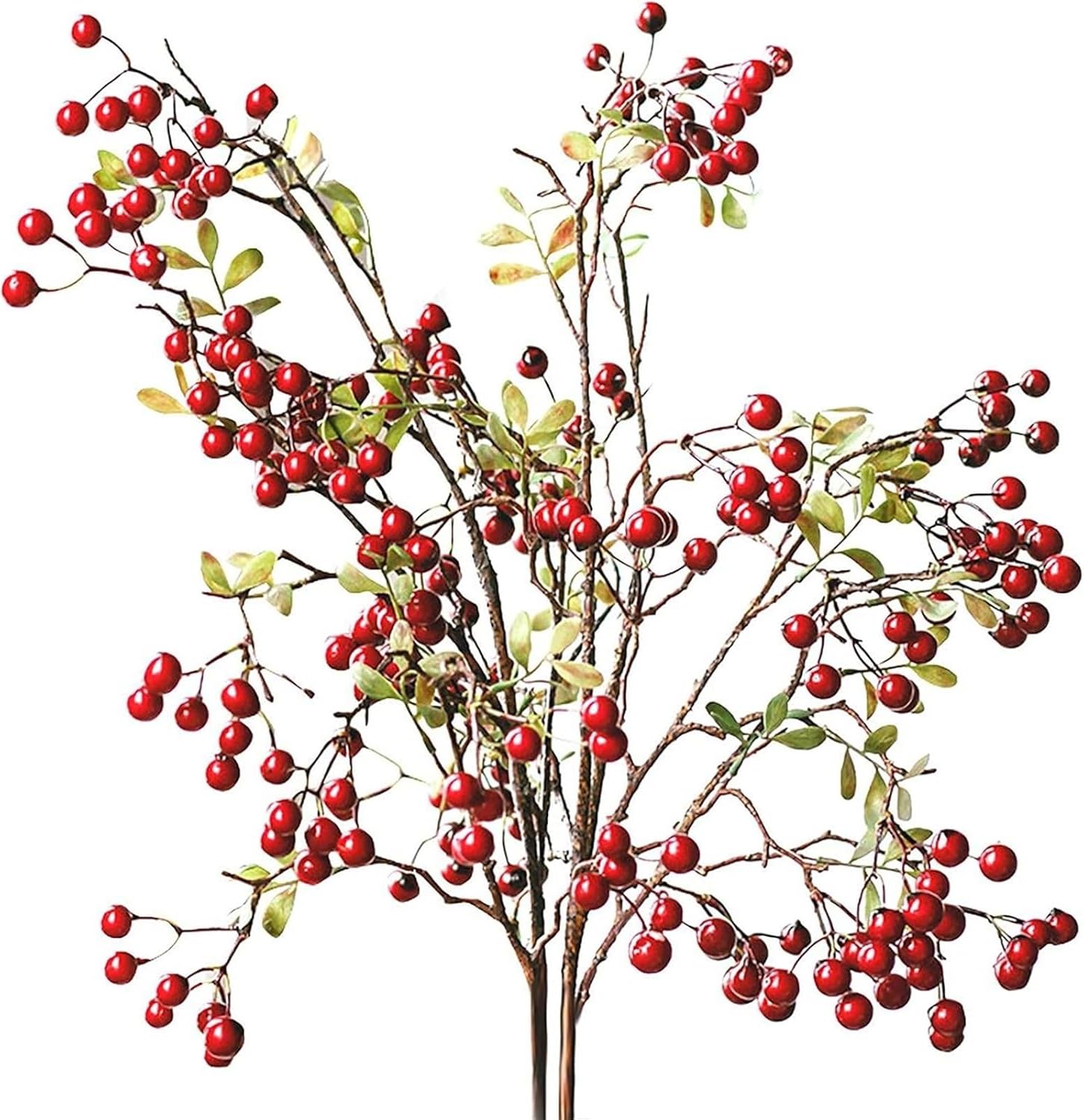 Amazon.com: GXJZY2676 2Pack 27.56Inches Red Leaves Branch Artificial Pip Berry Stems,Spray Picks ...
