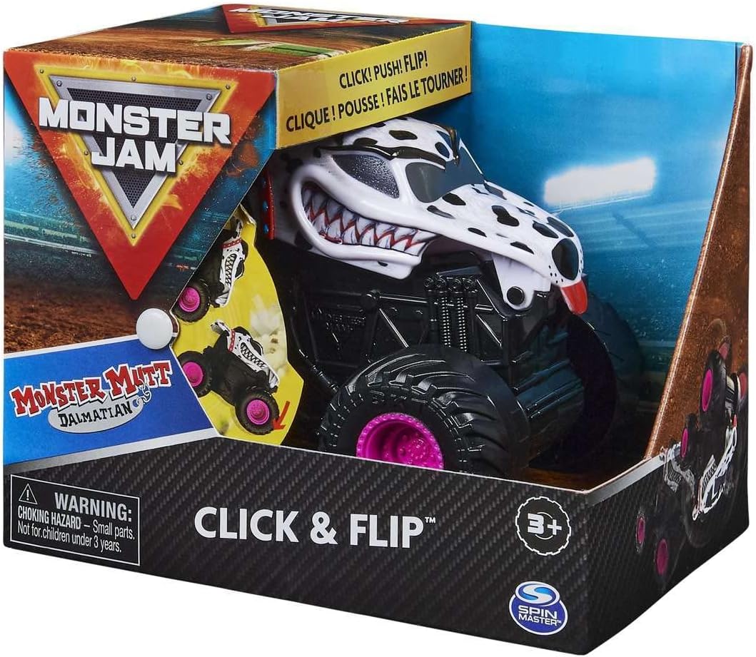 Amazon.com: Monster Jam, Official Monster Mutt Dalmatian Click and Flip ...