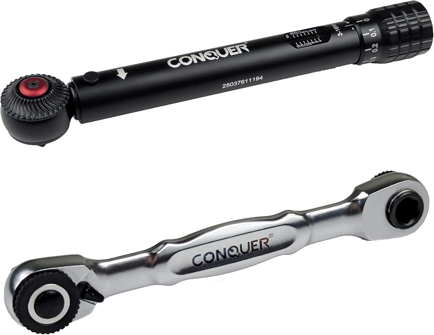 CONQUER Precision Mechanics Set – Mini Combo Dual Ratchet Wrench + 1/4 ...