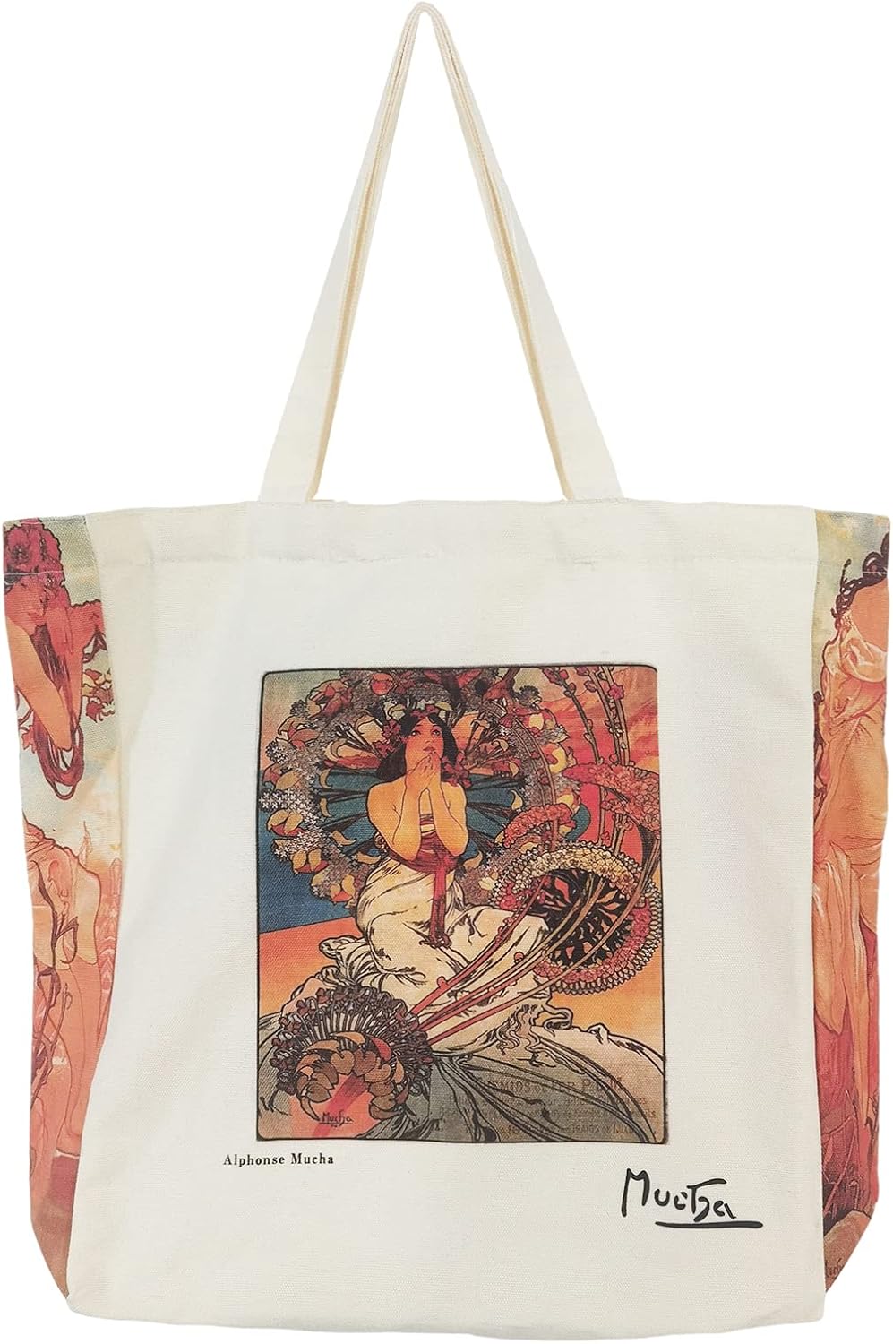 Amazon.com: BROADREAM Canvas Tote Bag Aesthetic - Zippered Tote Bag ...
