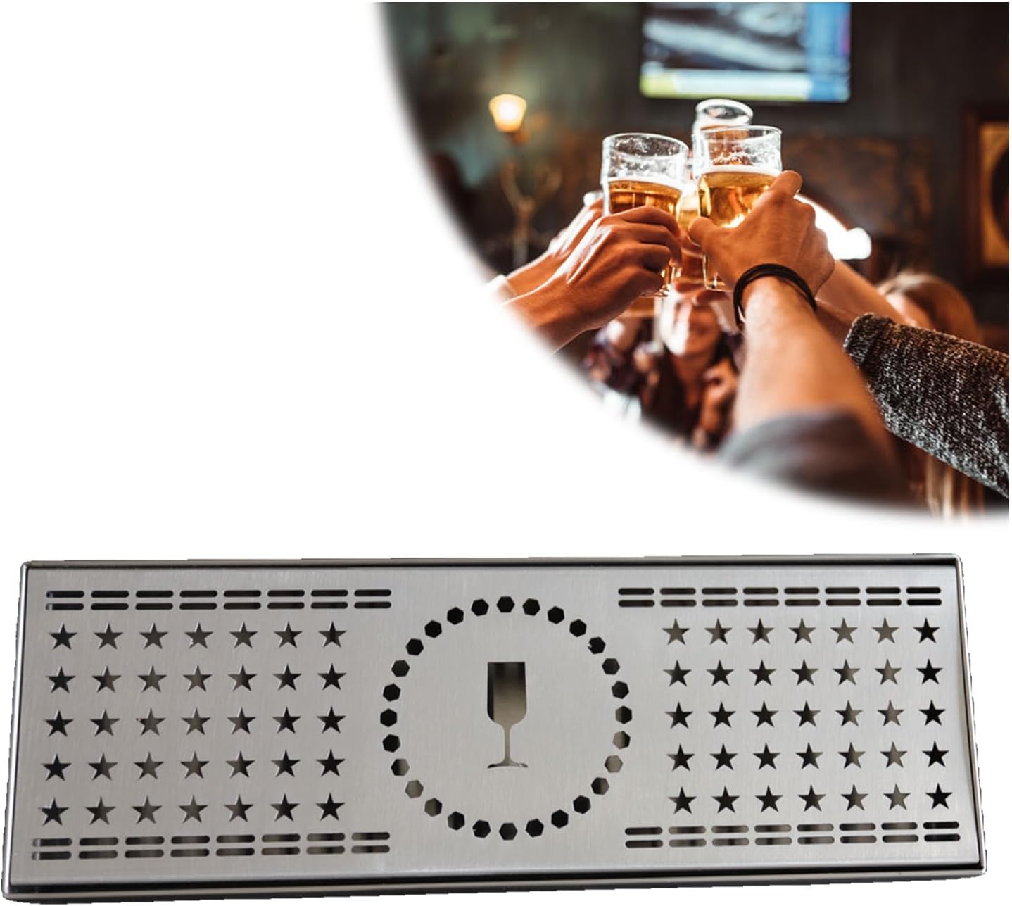 Amazon.com: JSDQQG Bar Metal Drip Tray,Counter Top Stylish Beer Drip ...