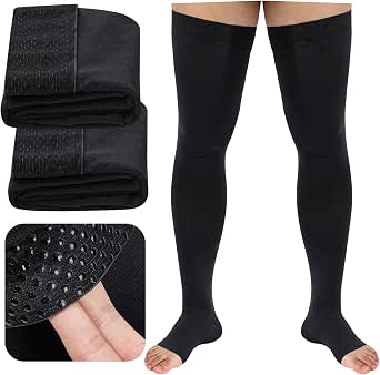 Amazon.com: Compression Socks, Men's Thigh High Compression Stockings ...
