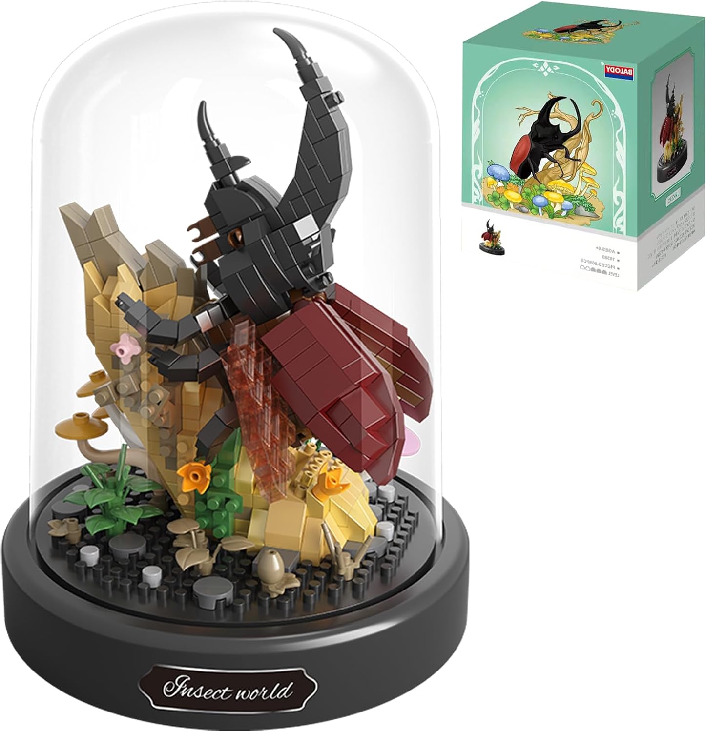 Amazon.com: OLTLYUNH Insects Plant Bonsai Building Set,Adult Mini ...