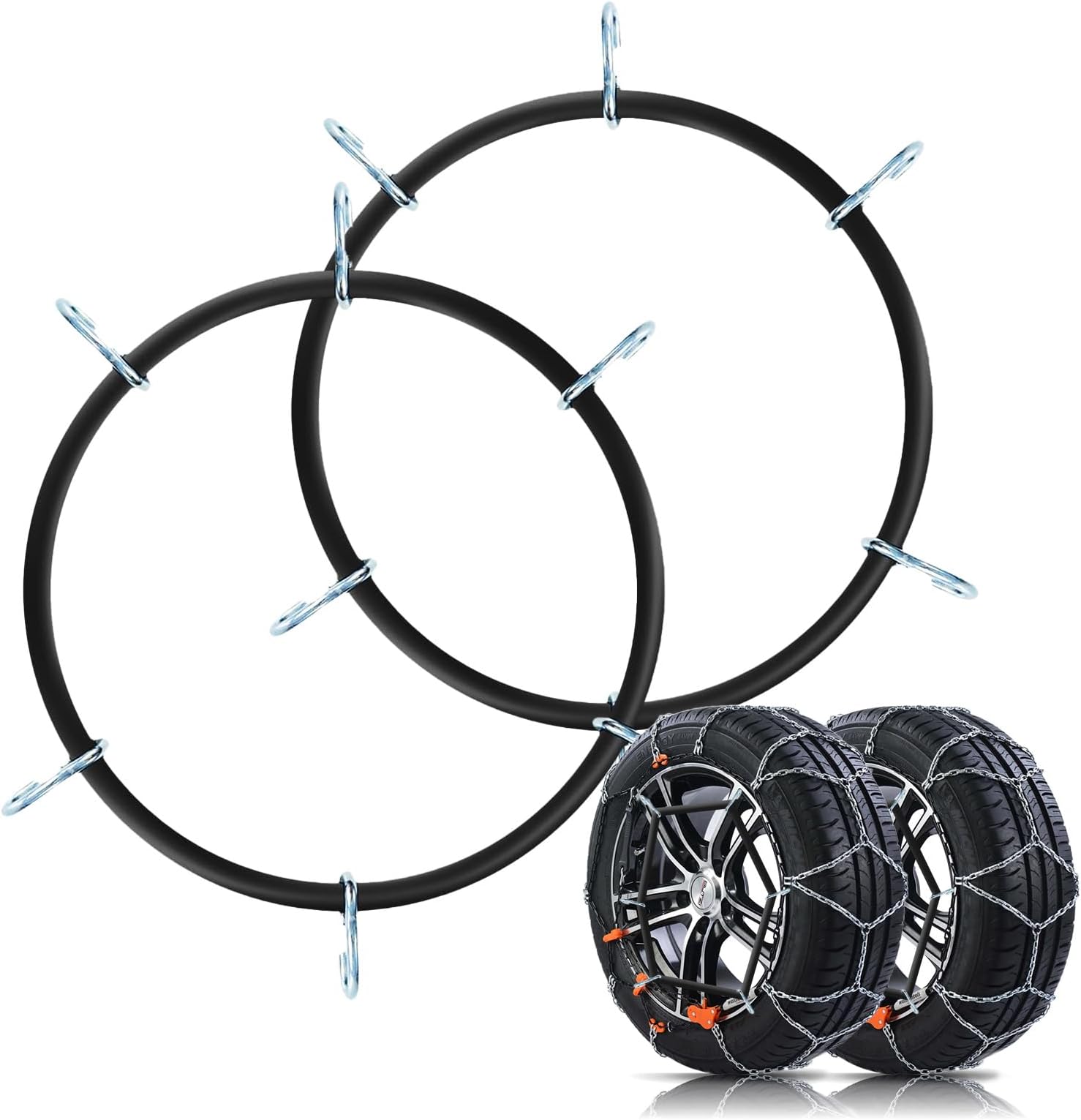 Amazon.com: DEDC Snow Chain Tensioner, Traction Chain Rubber Tightener ...