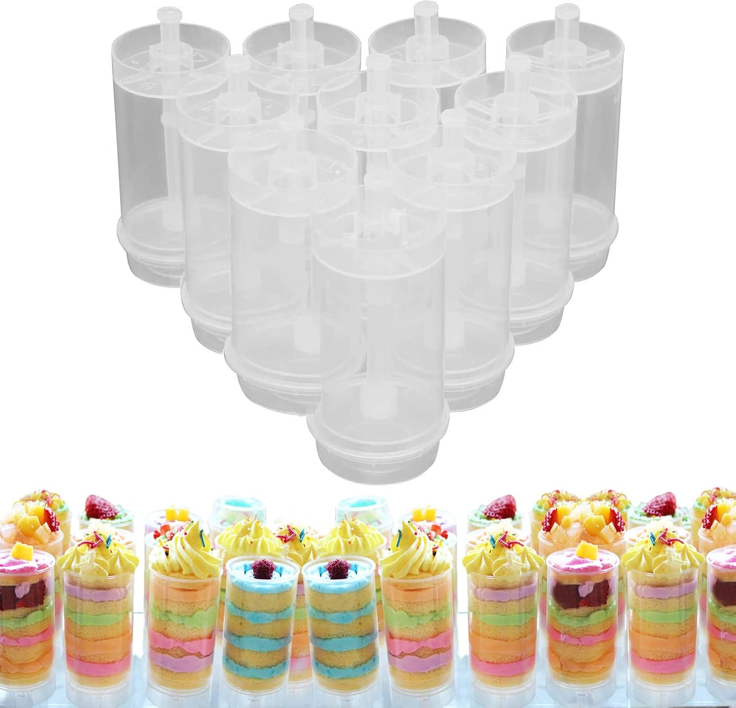 Amazon.com: Emousport 30 pcs Cakes Dessert Push Up Pop Containers ...