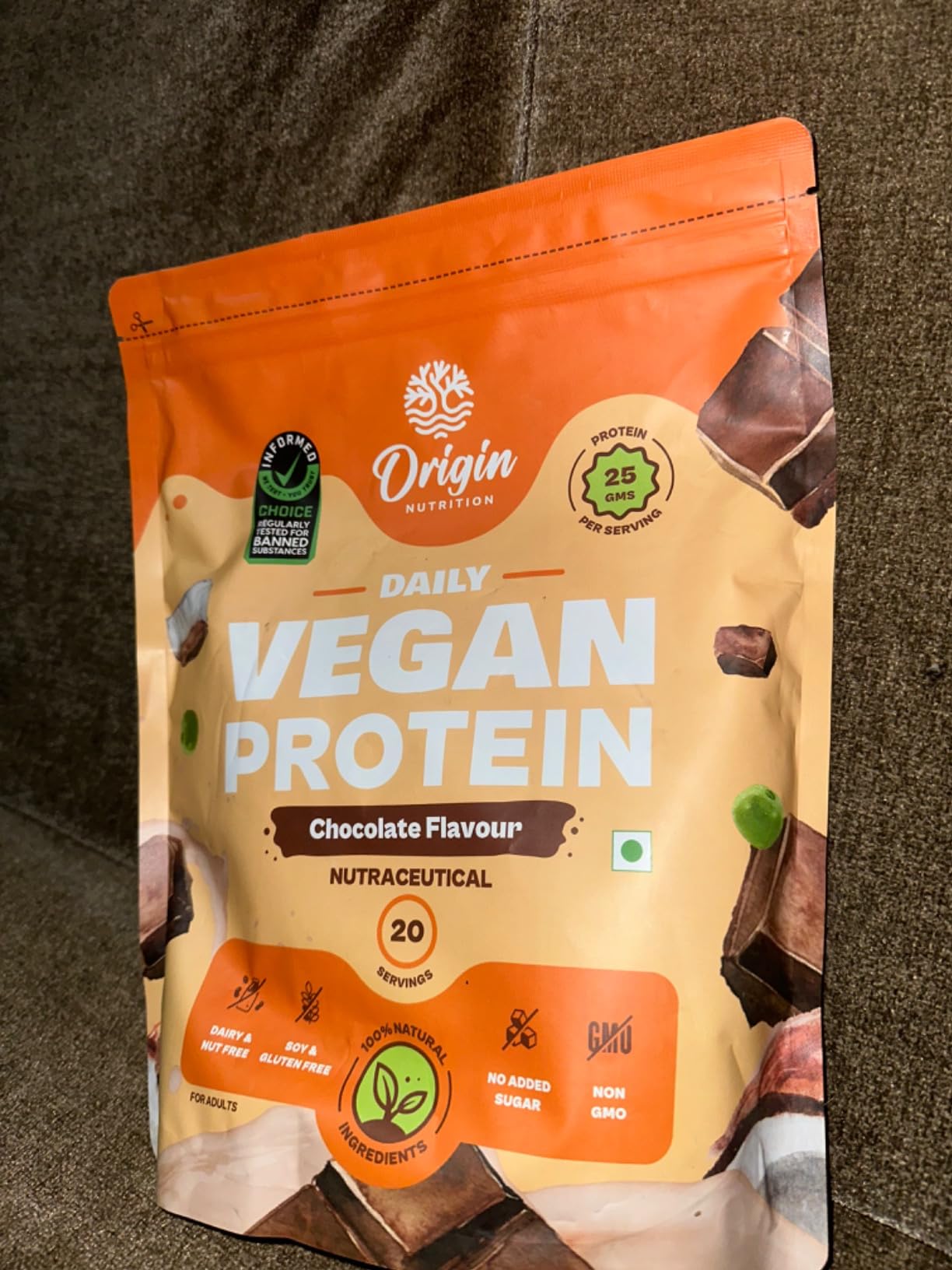 Origin Nutrition 100% Natural Plant Protein Powder (European Pea ...