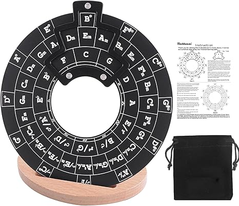Amazon.com: Metal Melody Tool, FOVERN1 Black Circle of Fifths Wheel ...
