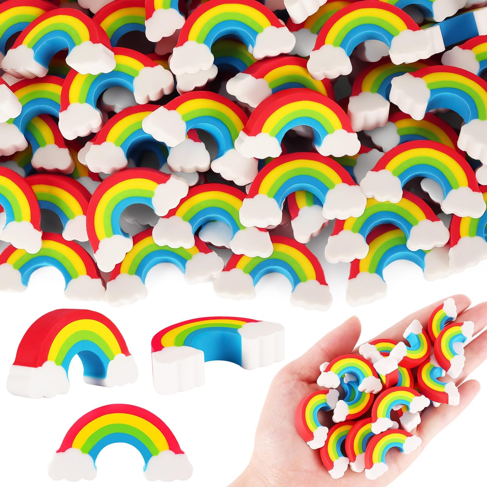 Mini Rainbow Erasers at Alberto Stark blog