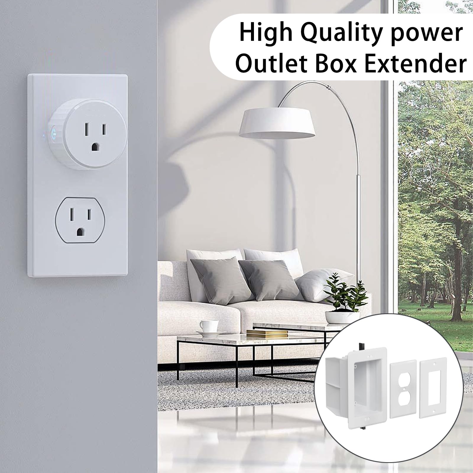 Snapklik.com : 6 Pcs BE1-2 Electrical Outlet Box Extenders, Electrical ...