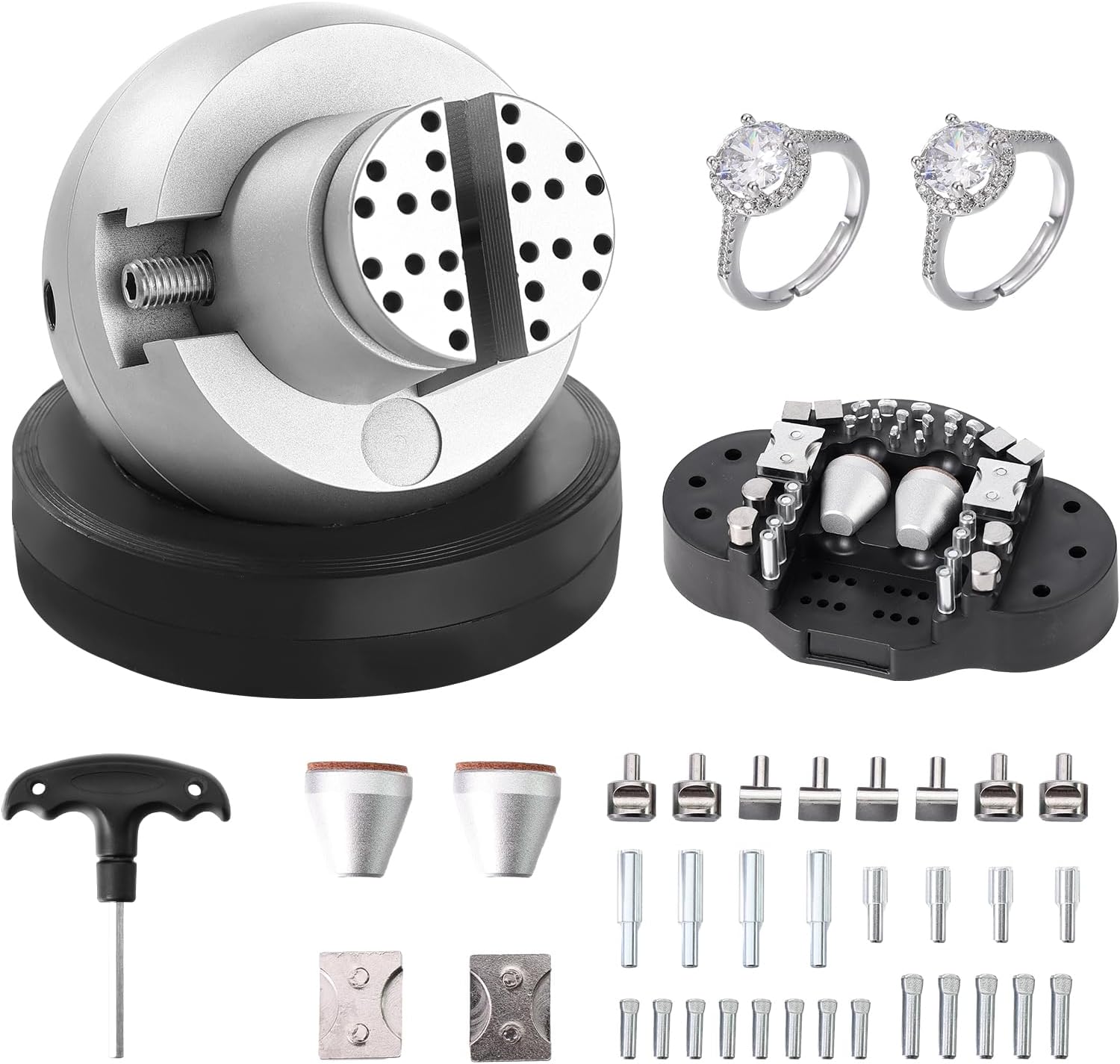 Amazon.com: VEVOR Ball Vise, 5" Engraving Setting Tool, 360° Rotation ...