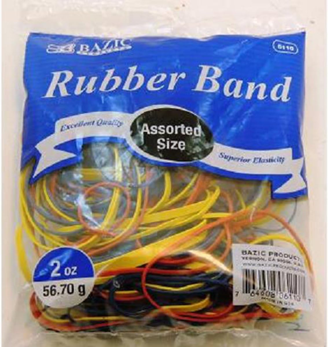 Amazon.com : Rubber Band Assorted Sizes/Colors, Count 1 - School Supply ...