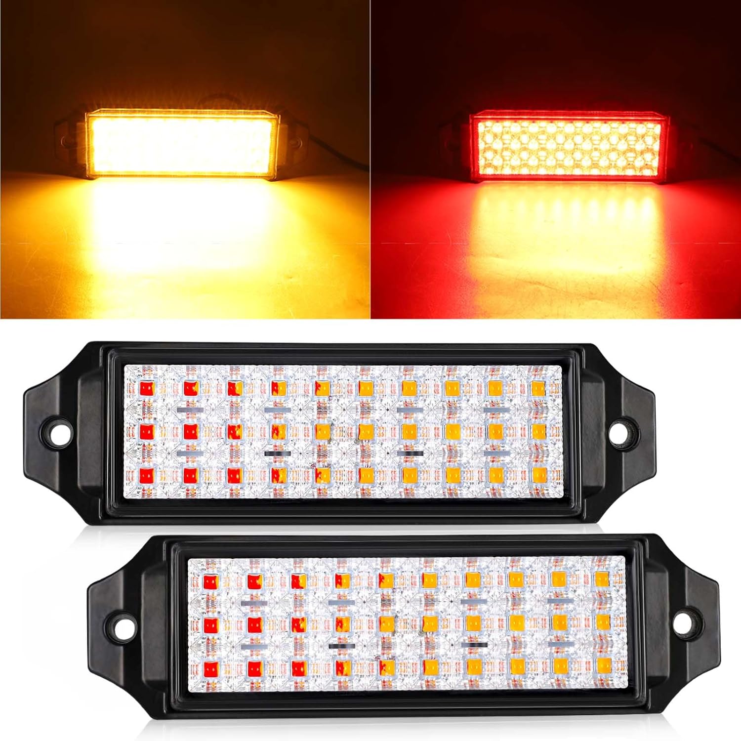 Amazon.com: 7.5 inch Flush Mount Led Pod Lights,Trailer Tail Lights ...