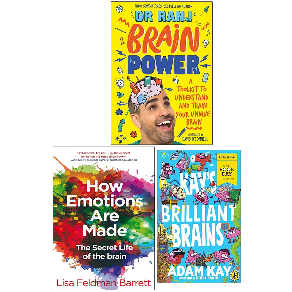 Brain Power, How Emotions Are Made, Kay's Brilliant Brains 3 Books ...