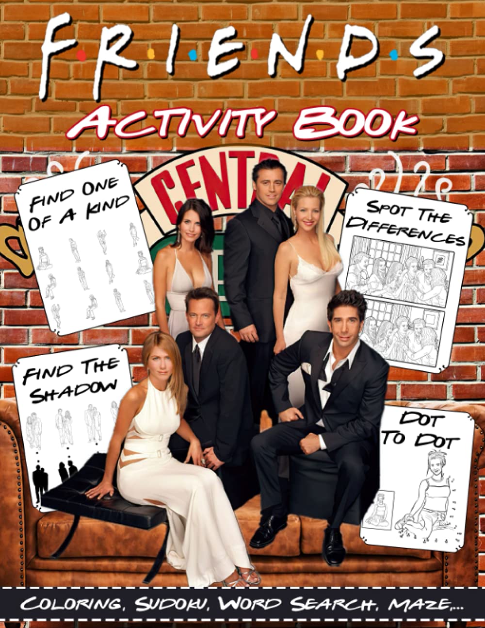 Buy Friends Tv Show Activity Book: Word Search, Spot Differences ...