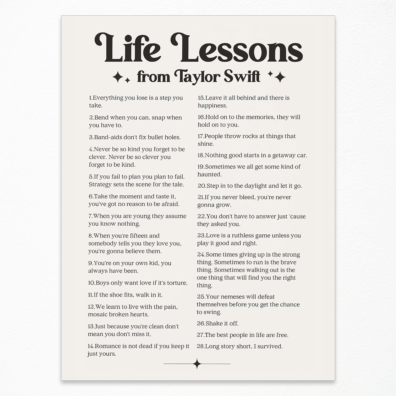 Snapklik.com : Taylor Lyrics Wall Art Midnights Music Poster Album ...
