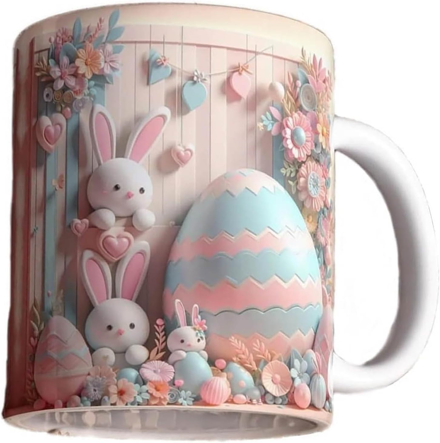 Amazon.com: WANGJIAOID Easter Bunny Coffee Mug 3D Animal Inside Mug ...