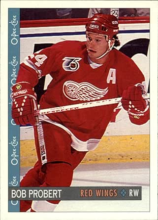 Amazon.com: 1992 O-Pee-Chee Hockey Card (1992-93) #252 Bob Probert ...