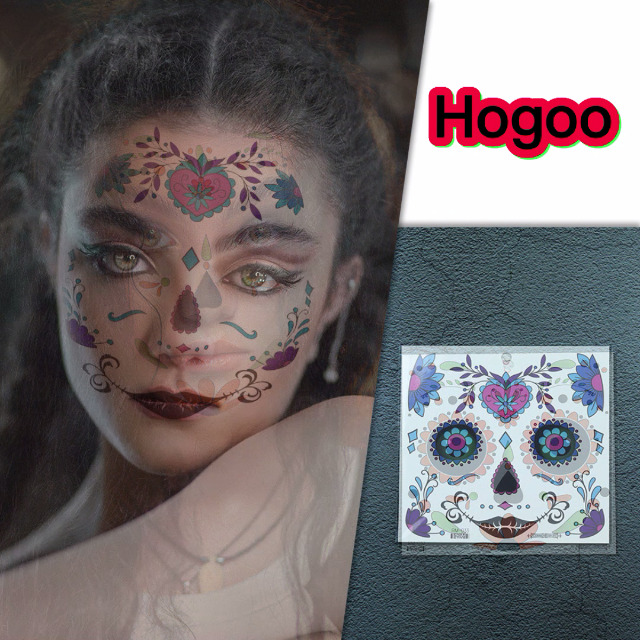 Watch Hogoo Halloween Face Temporary Tattoos on Amazon Live