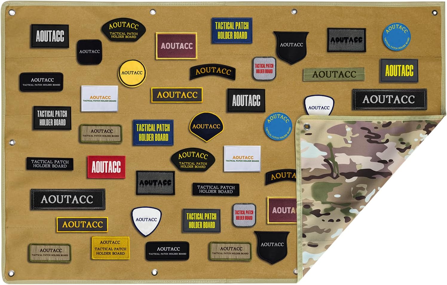 Amazon.com: AOUTACC Tactical Military Patch Holder Board Hook & Loop Morale Patch Panel ...