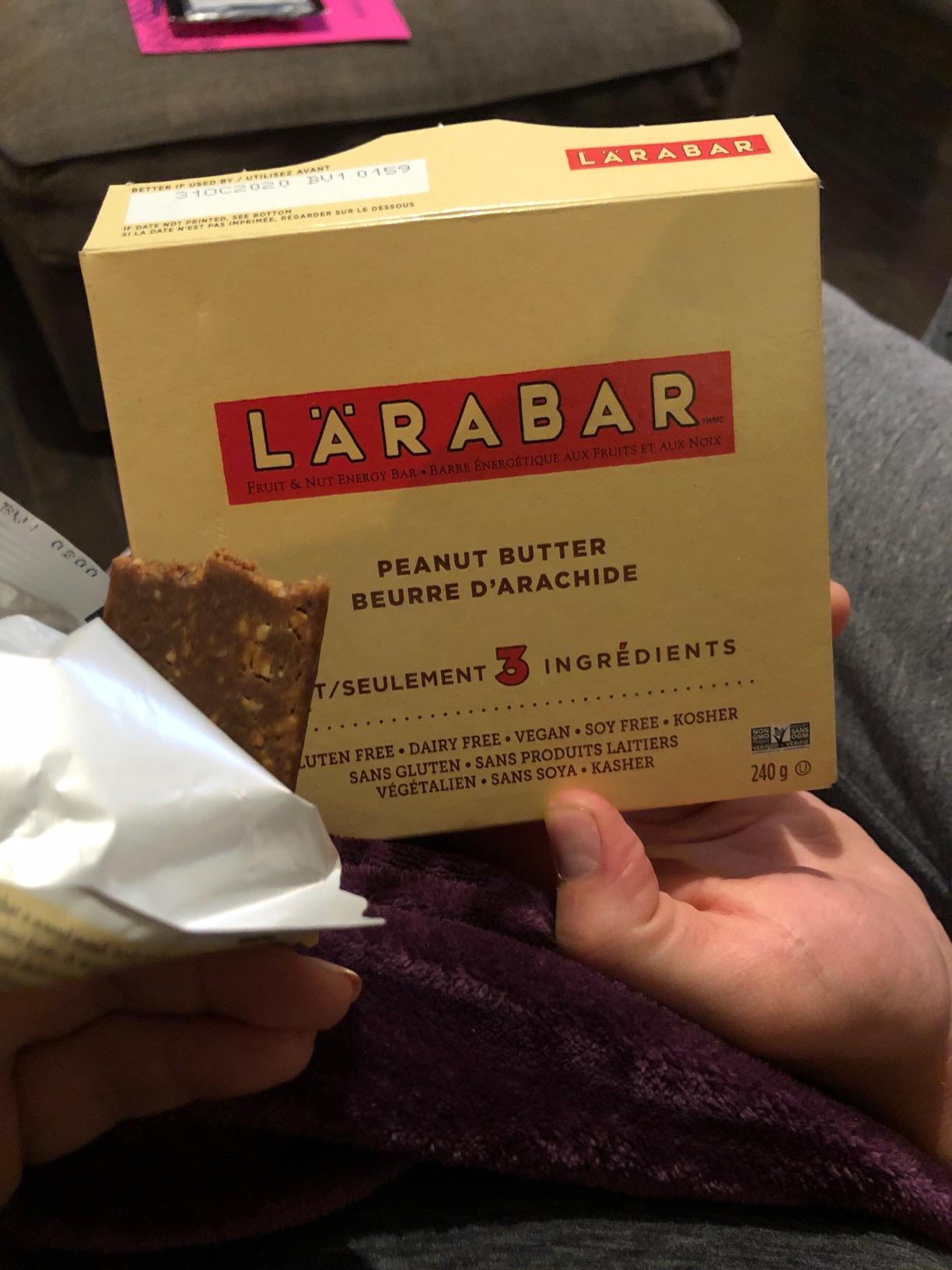 LÄRABAR Peanut Butter, Fruit and Nut Energy Bar, Pack of 5 Bars, Gluten ...