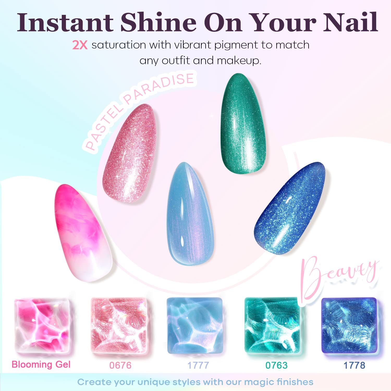 Snapklik.com : Modelones Gel Nail Polish Kit, 6 Colors Dreamy Macaroon ...