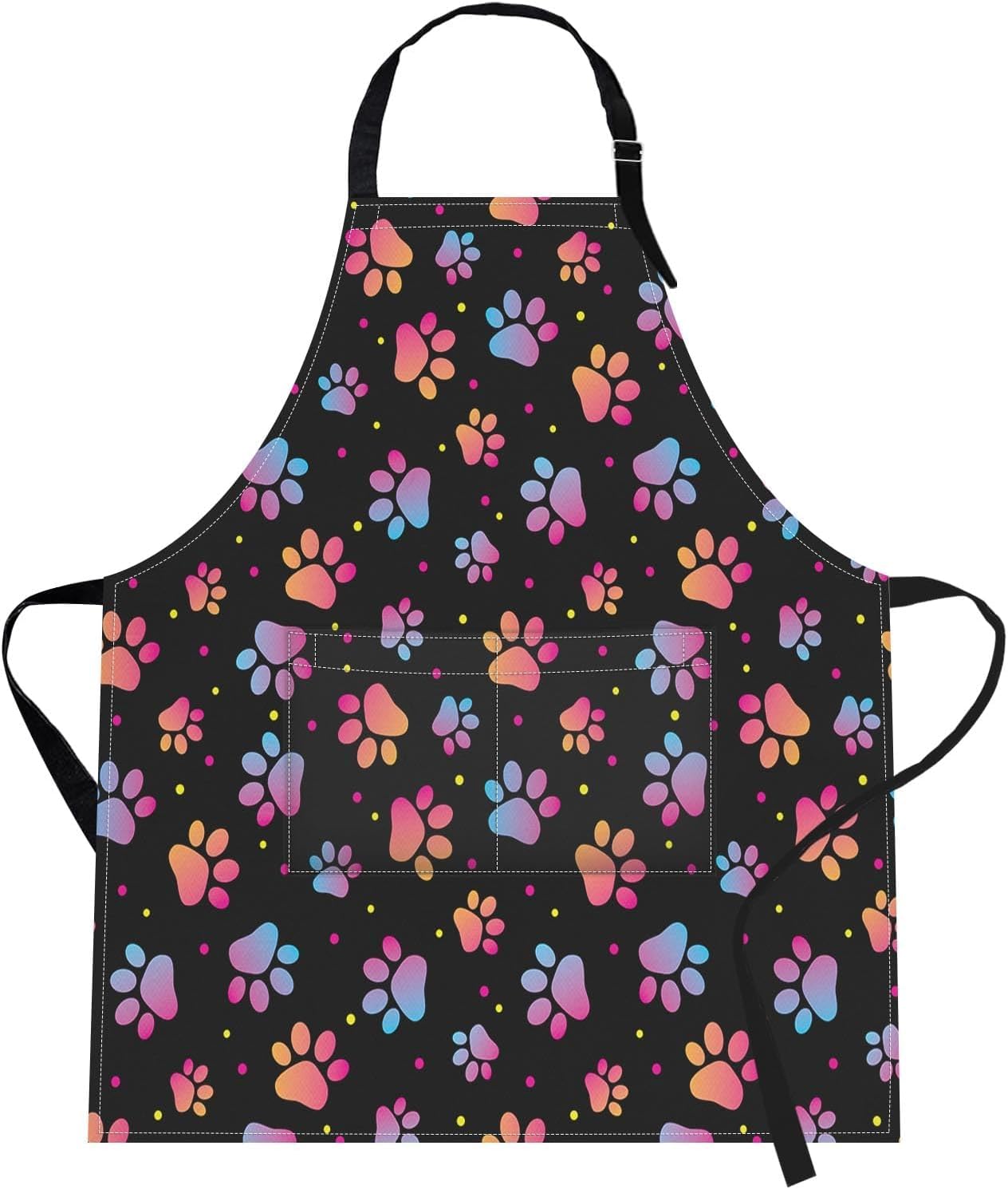Amazon.com: Britimes Apron Home Kitchen Cooking Baking Paw Animal Dog ...