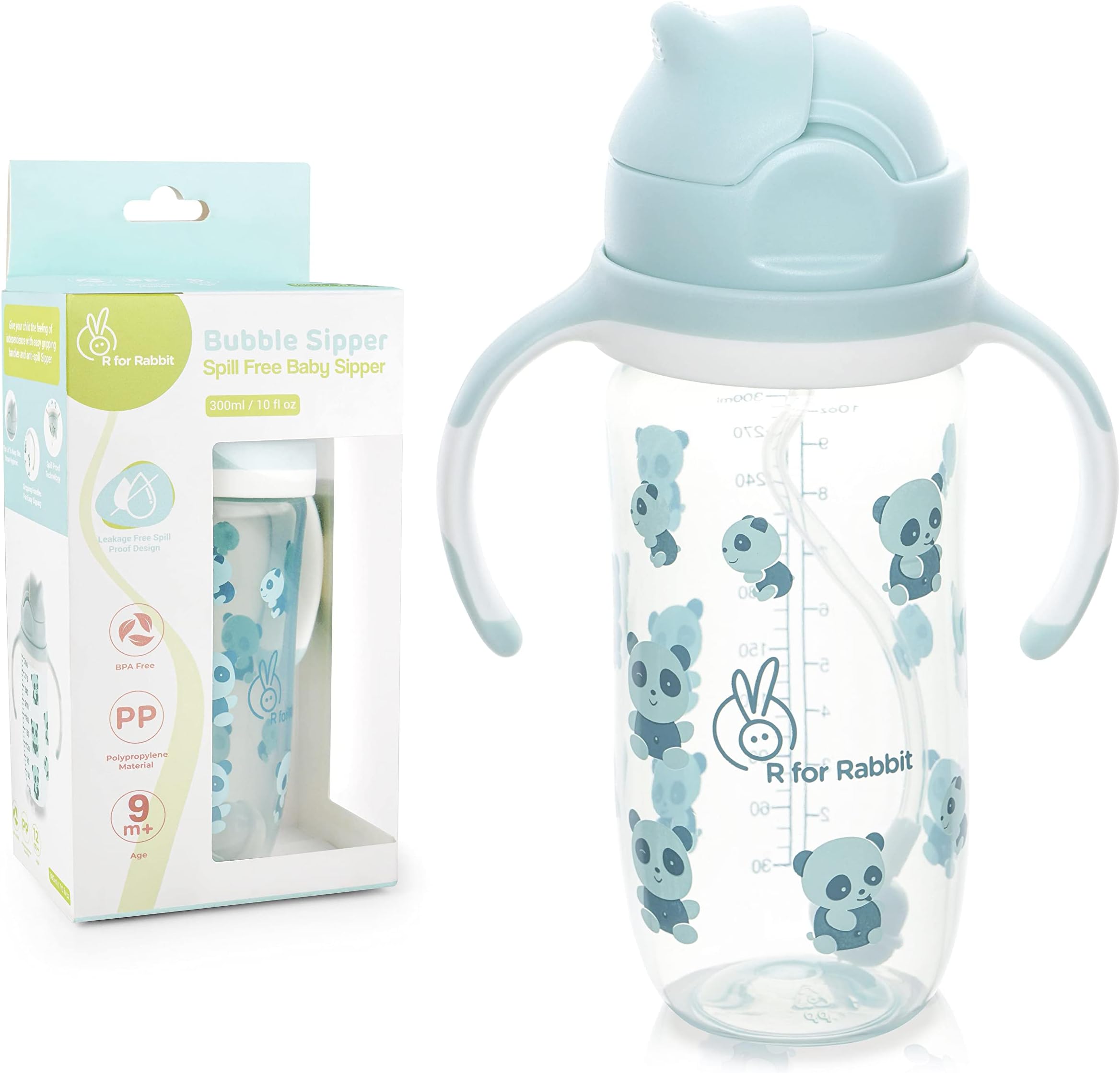Buy R for Rabbit Premium Bubble Baby Sipper |10 fl oz | Anti Spill ...