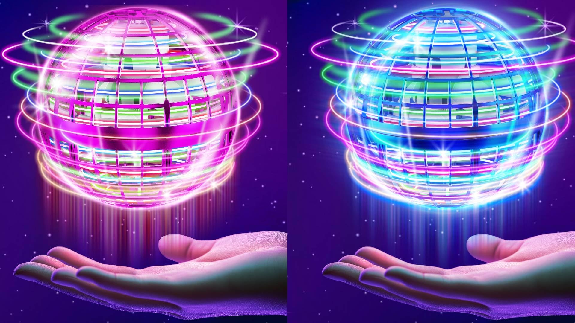 Amazon.com: 2 Pack Flying Orb Ball Toys-2024 Upgraded Galaxy Ball ...