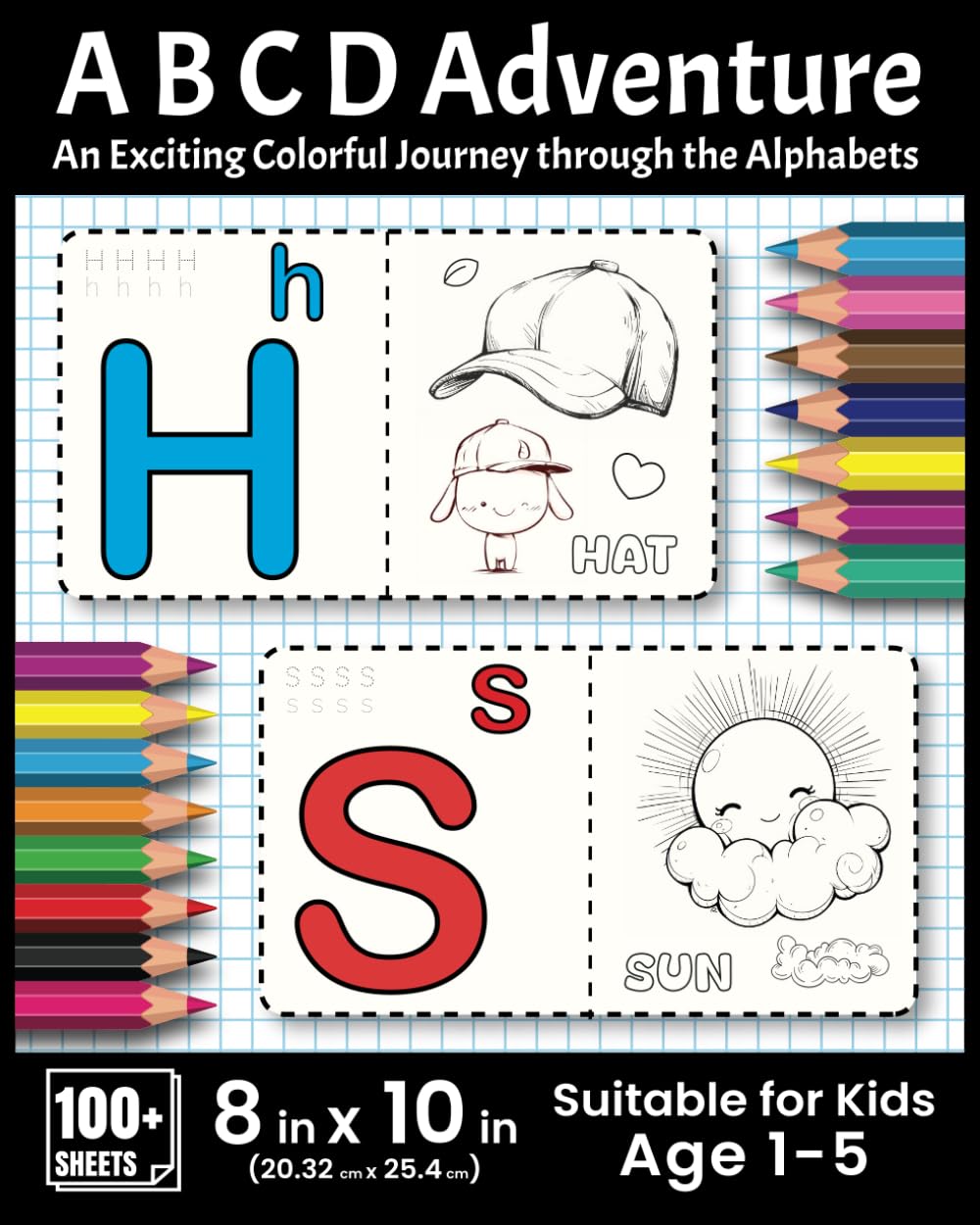 A B C D Adventure : Learn alphabets and words while coloring and ...
