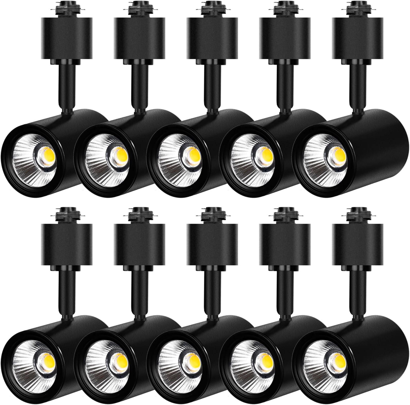 PUVORXI 10W LED Track Lighting Heads, 3000K Warm White 24° H Type Track ...